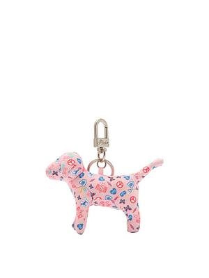 Pink Micro Dog Keychain Charm - Print