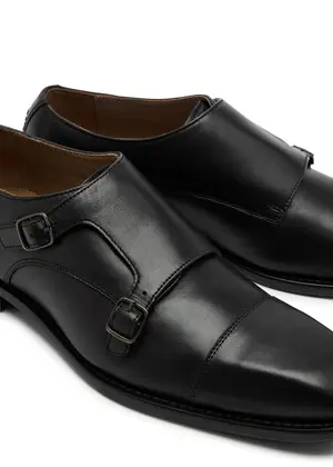 OLIVER SWEENEY Coombe Leather Monk Strap Shoes