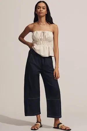 Women's Relaxed Pull-On Barrel Jeans