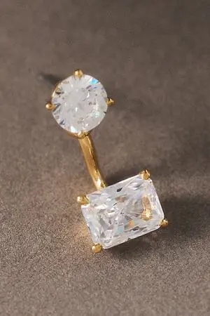Nadri A La Carte Jacket Earrings With Crystal Studs