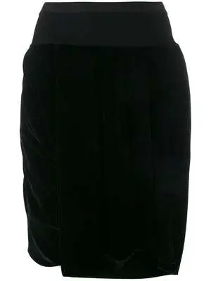 Rick Owens Velvet Knee Shorts