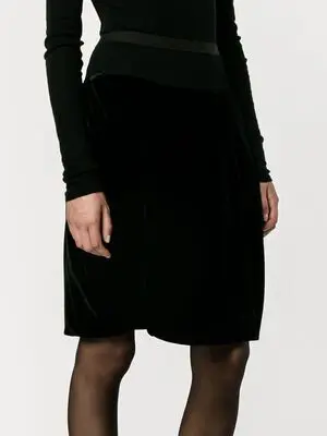 Rick Owens Velvet Knee Shorts