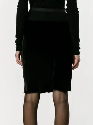 Rick Owens Velvet Knee Shorts