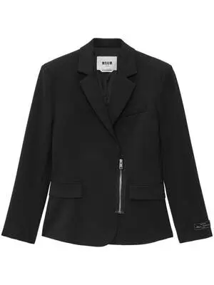 MSGM Zipped Single-breasted Blazer