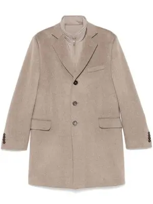 FAY Double-layer Coat - Brown