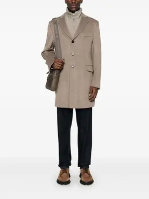 FAY Double-layer Coat - Brown