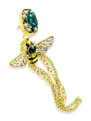 HZMER JEWELLERY Luxo Bee Brooch - Gold