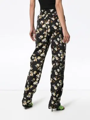 Off-White Floral Print Track Pants