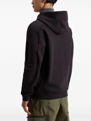 Woolrich Logo-print Zip-up Hoodie - Black