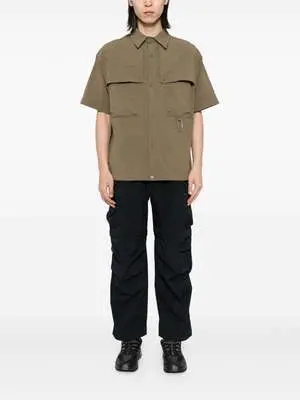 SPOONYARD Belted Tapered Cargo Trousers - Black