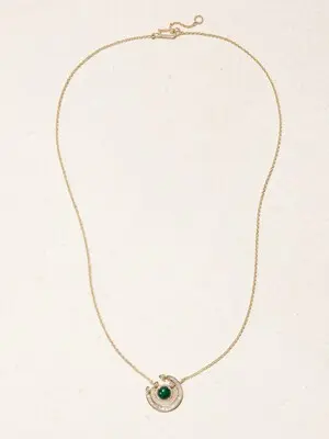 ANANYA Chakra 18-karat Multi-stone Pendant Necklace