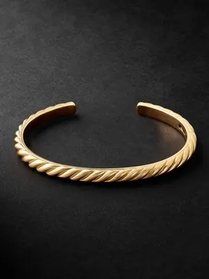 David Yurman Sculpted Cable 18-karat Cuff - Gold