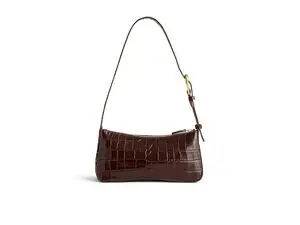 Madewell Organic Buckle Croco Shoulder Bag