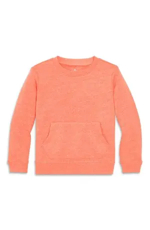 PRIMARY Cozy Fleece Crewneck Sweatshirt - Heather Clementine