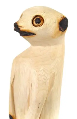 MBARE Hand Carved Standing Meerkat