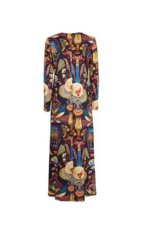 La DoubleJ Long Sleeve Swing Maxi Dress - Nephthys Navy