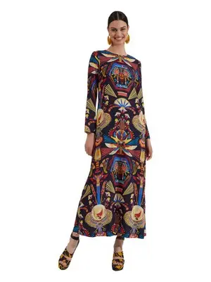 La DoubleJ La DoubleJ Long Sleeve Swing Maxi Dress Nephthys Navy