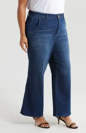 Wit & Wisdom Ab'solution Skyrise Wide Leg Ankle Jeans