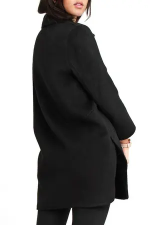 BELLE & BLOOM Ex-boyfriend Wool Blend Oversized Jacket - Black