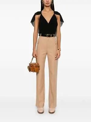 Chloé Cape-detail Tank Top - Black