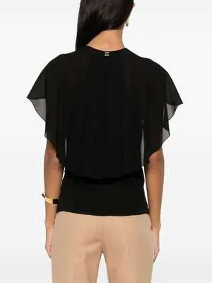 Chloé Cape-detail Tank Top - Black