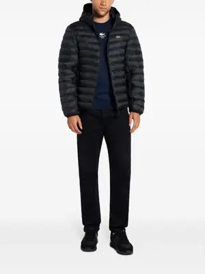Lacoste Water-repellent Padded Jacket - Black