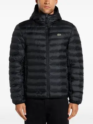 Lacoste Water-repellent Padded Jacket - Black