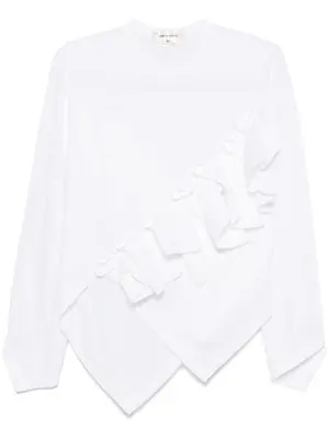 Comme Des Garçons Ruffle-trim Asymmetric Top