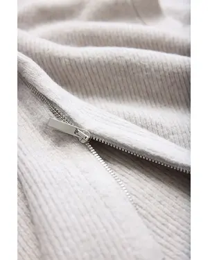 INGRID & ISABEL Maternity Side Zip Sweater - Light Gray