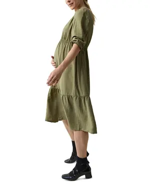 INGRID & ISABEL Empire Waist Maternity Dress