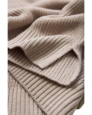 INGRID & ISABEL Maternity Zip-up Sweater - Taupe