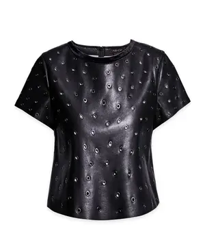 AS By DF Jude Upcycled Leather Tee