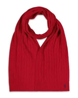 Polo Ralph Lauren Wool & Cashmere Classic Scarf - Red