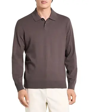 Theory Goris Collared Sweater - Classic Brown