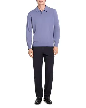 Theory Goris Collared Sweater - Dusk Blue