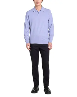 Theory Goris Collared Sweater - Dusk Blue