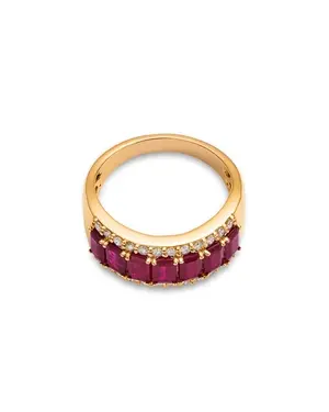 Bloomingdale'S Ruby And Diamond Band