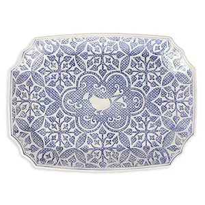 VIETRI Uccello Blu Rectangular Platter - Blue