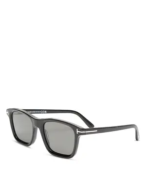 TOM FORD Barron Square Sunglasses Black/smoke Polarized