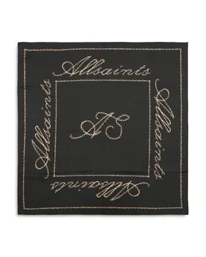 ALLSAINTS Allchains Square Silk Scarf
