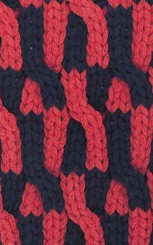 La DoubleJ Winset Cropped Knit Top - Navy