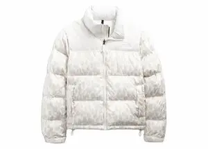 The North Face Printed 1996 Retro Nuptse Jacket - Silver Grey