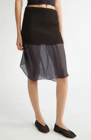 Paloma Wool Holly Mixed Media Skirt