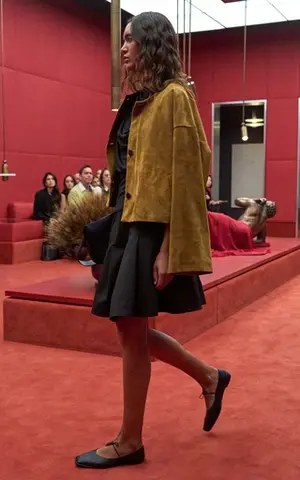 KALLMEYER Sade Cropped Suede Jacket