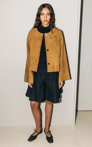 KALLMEYER Sade Cropped Suede Jacket