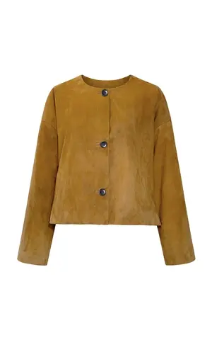 KALLMEYER Sade Cropped Suede Jacket