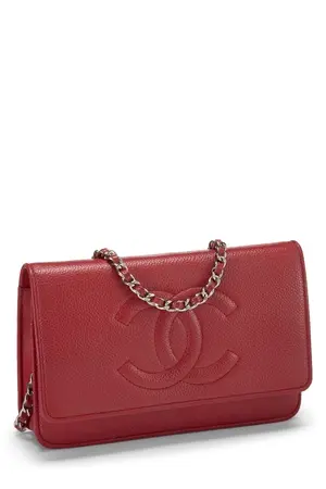 Chanel Caviar Timeless 'cc' Wallet On Chain