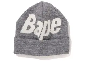 A BATHING APE Knit Cap Beanie - Grey