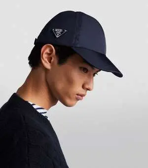 Prada Re-nylon Baseball Cap - Blue