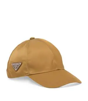 Prada Prada Re-Nylon Baseball Cap Brown